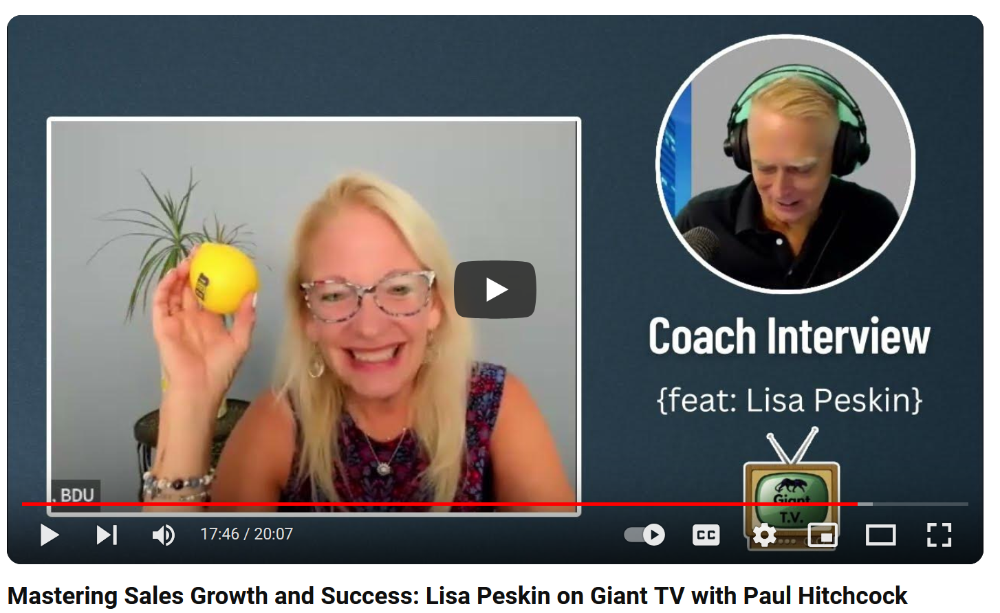 How to Achieve Sales Success: Watch Lisa Peskin’s Interview on Giant TV ...